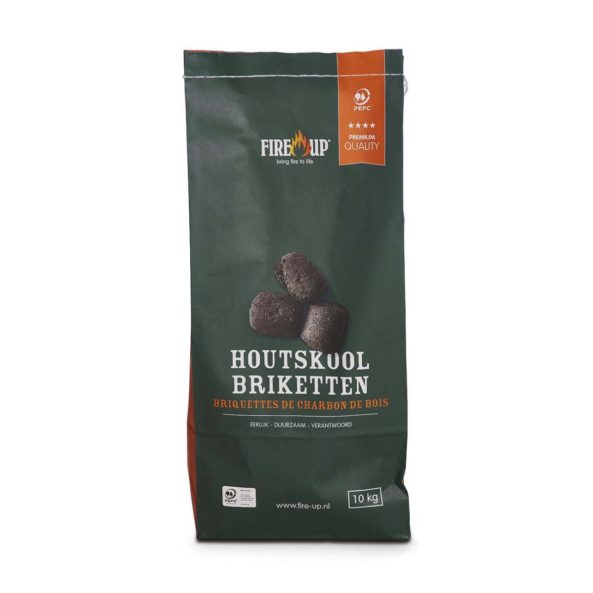 Dammers restaurant houtskool 10kg per zak | HoutskoolXXL.nl